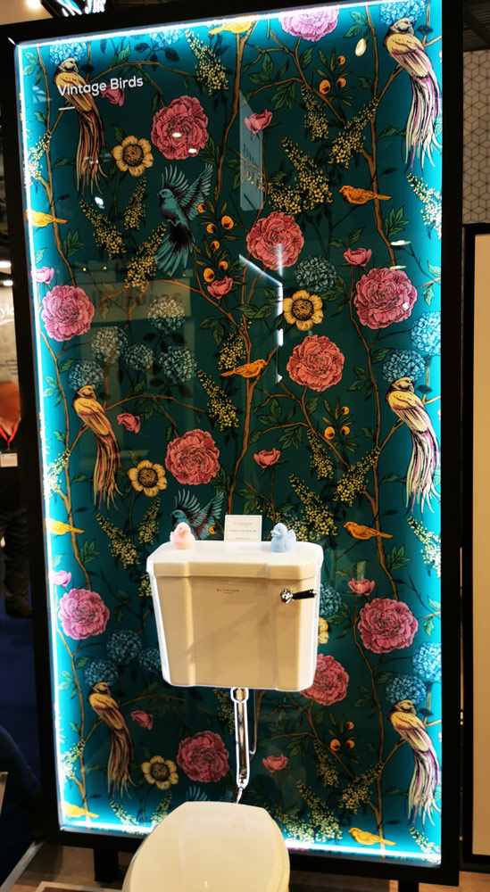 Vintage Birds - Showerwall Acrylic Custom Collection Panelling, SCA26