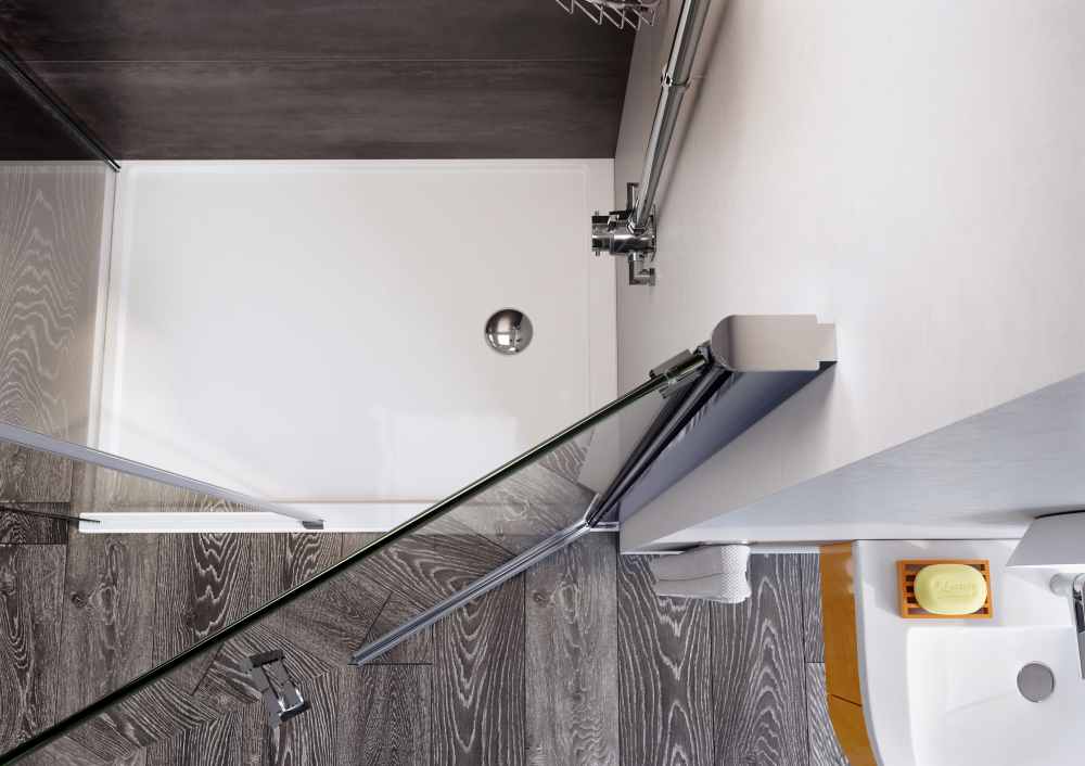 Roman Innov8 Hinged Door With In Line Panel 1200mm For Alcove Fitting