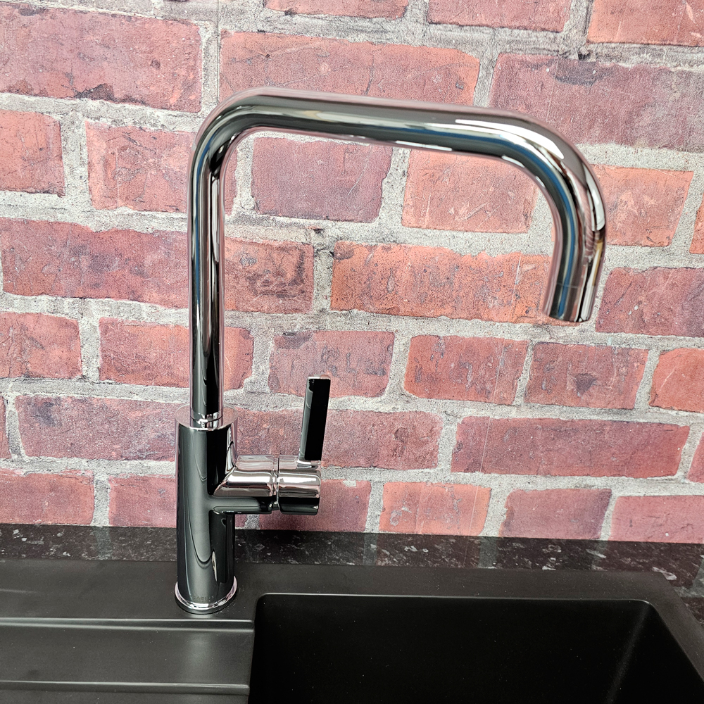 Jeroni Horizontal 1 Handle Chrome Kitchen Mixer Tap- Francis Pegler ...