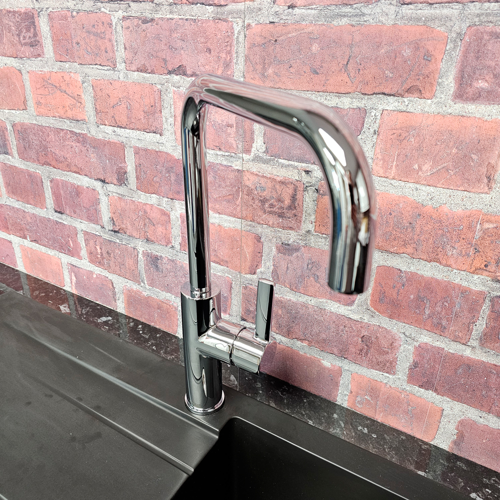 Jeroni Horizontal 1 Handle Chrome Kitchen Mixer Tap- Francis Pegler ...