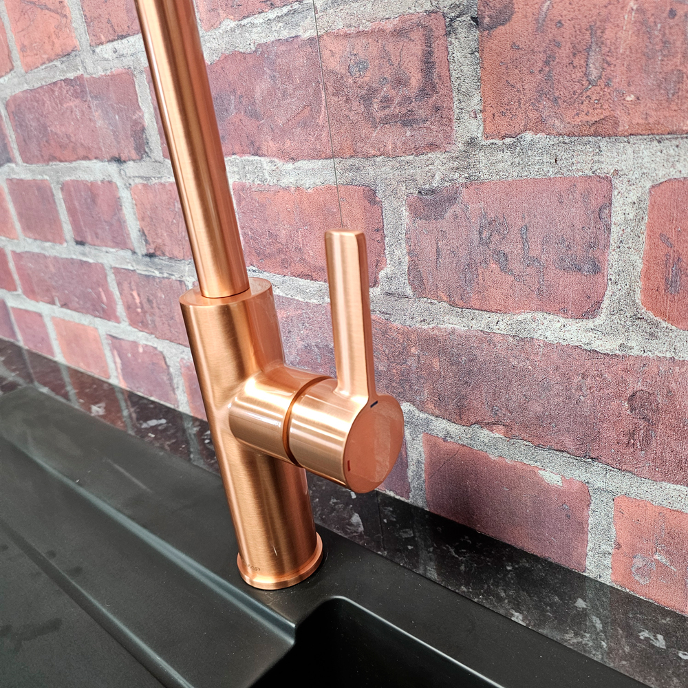 Jeroni Swan 1 Handle Copper Kitchen Mixer Tap, 922125
