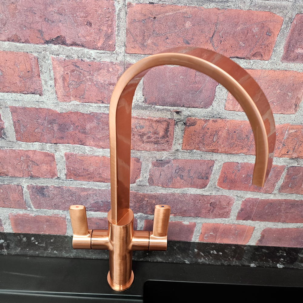 Jeroni Swept Copper Kitchen Mixer Tap - Francis Pegler Comap - 922131