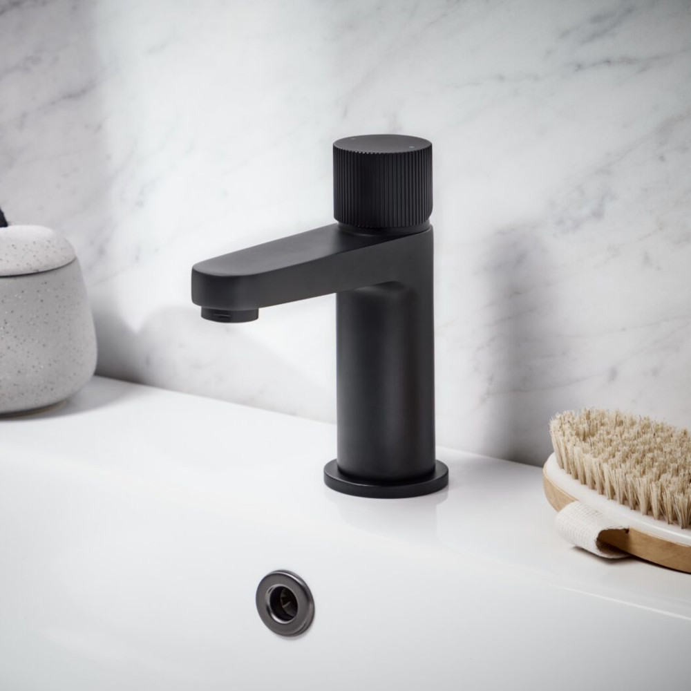 Scudo KOKO Matt Black Mini Mono Basin Mixer Tap - KO-001