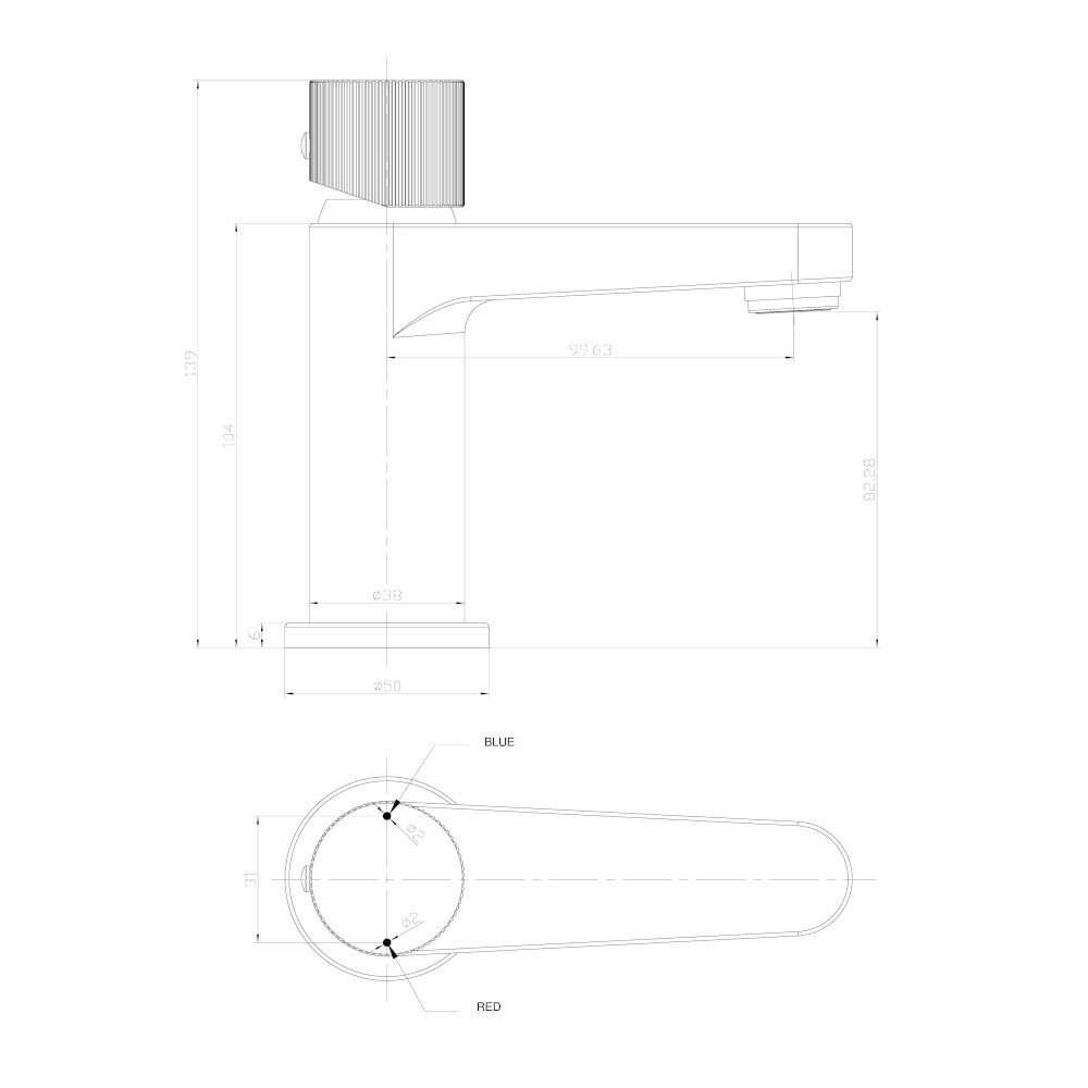 Scudo KOKO Gunmetal Mini Basin Mixer Tap- KO-021