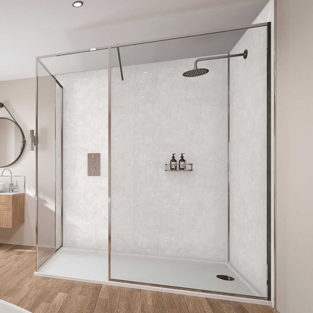 Mermaid Light Stone Shower Panel, Mermaid Timeless Trade