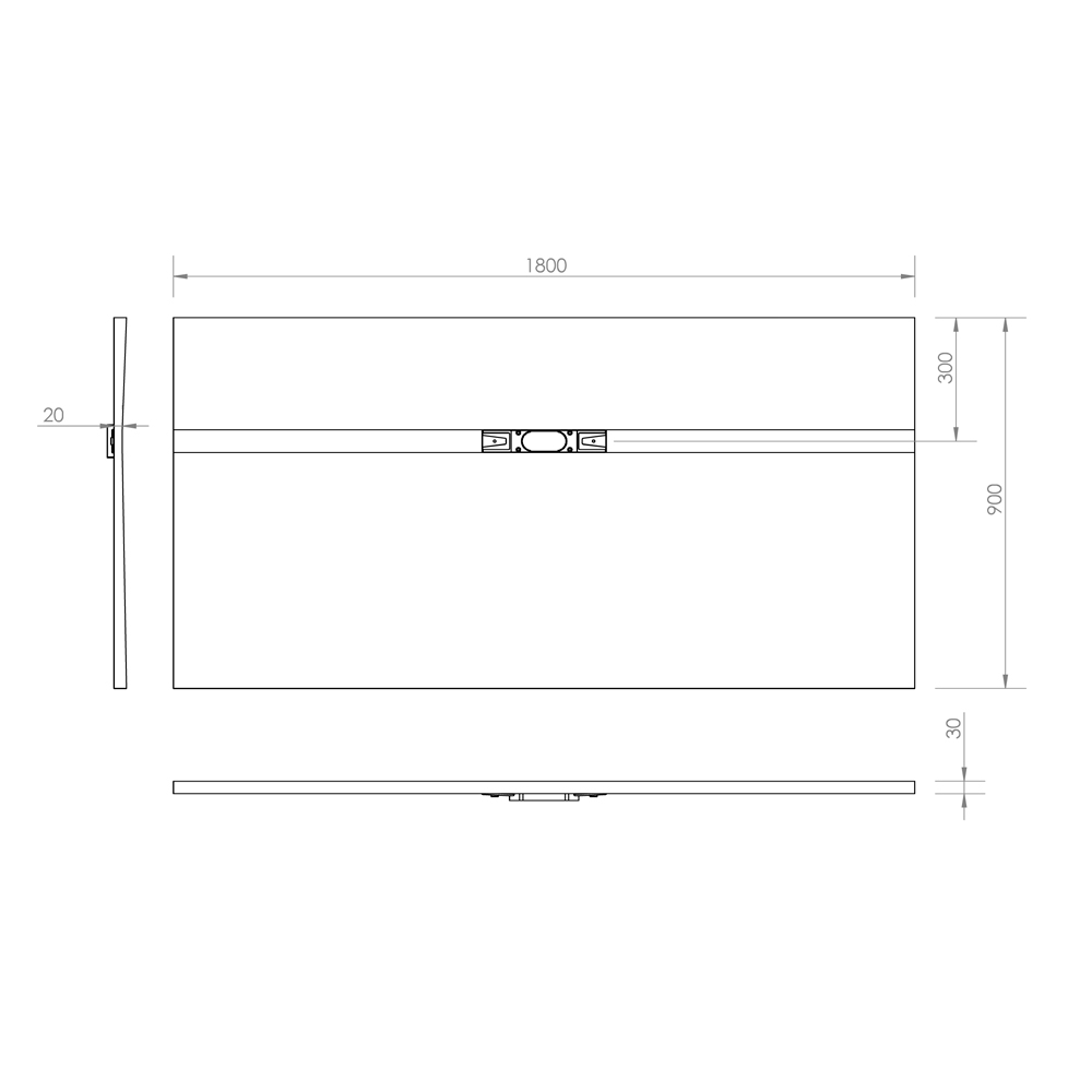 Abacus Level Access Linear Uno Brushed Brass Offset Waste Wetroom Kit ...