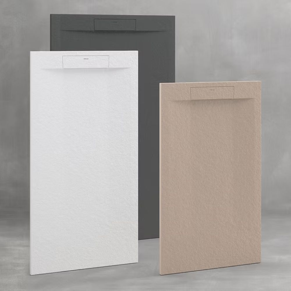 Lujo Stone Cascada 1600 x 900mm Black Slate Shower Tray | Lujo Cascada ...