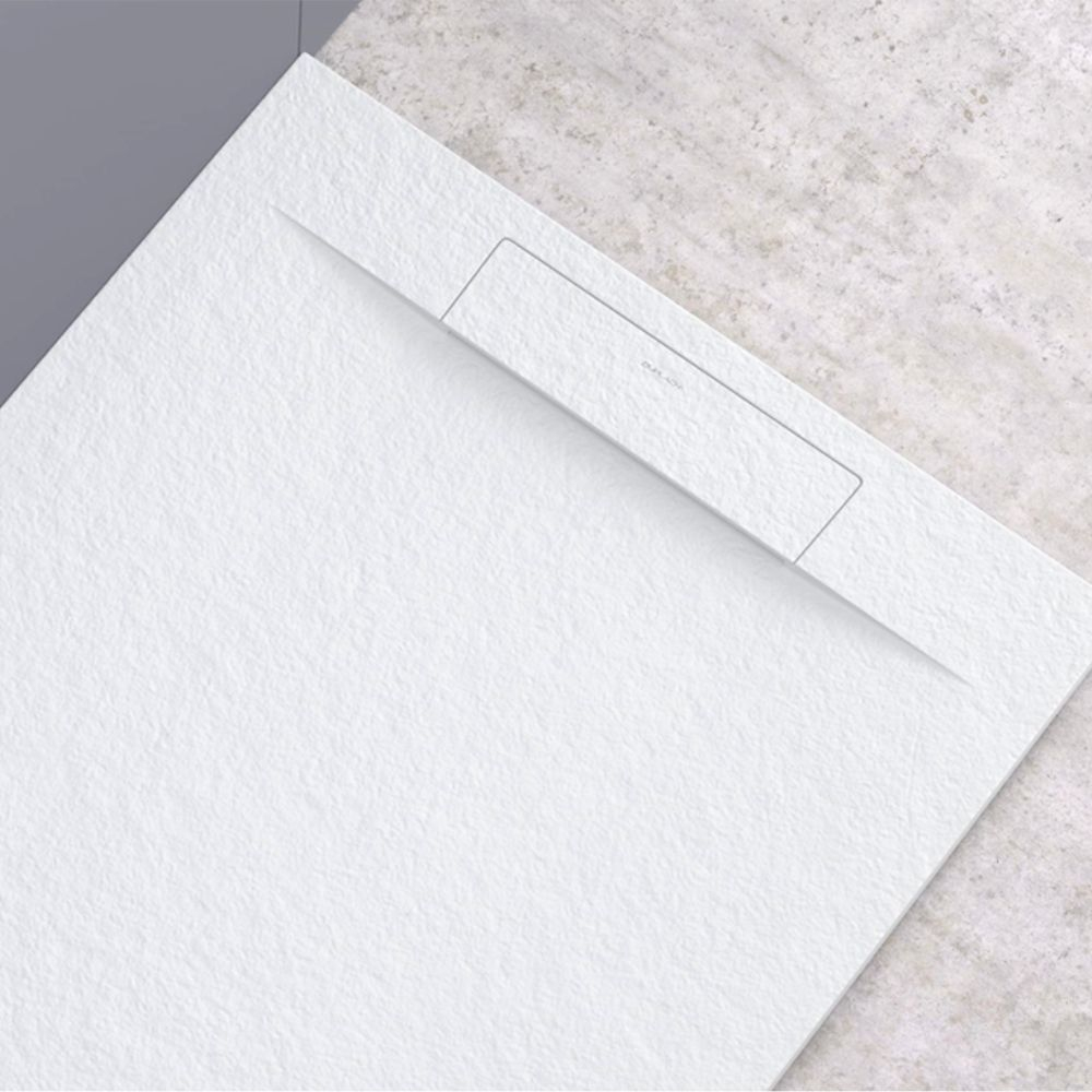 Lujo Stone Cascada 1400 x 900mm White Slate Shower Tray | Lujo Cascada ...