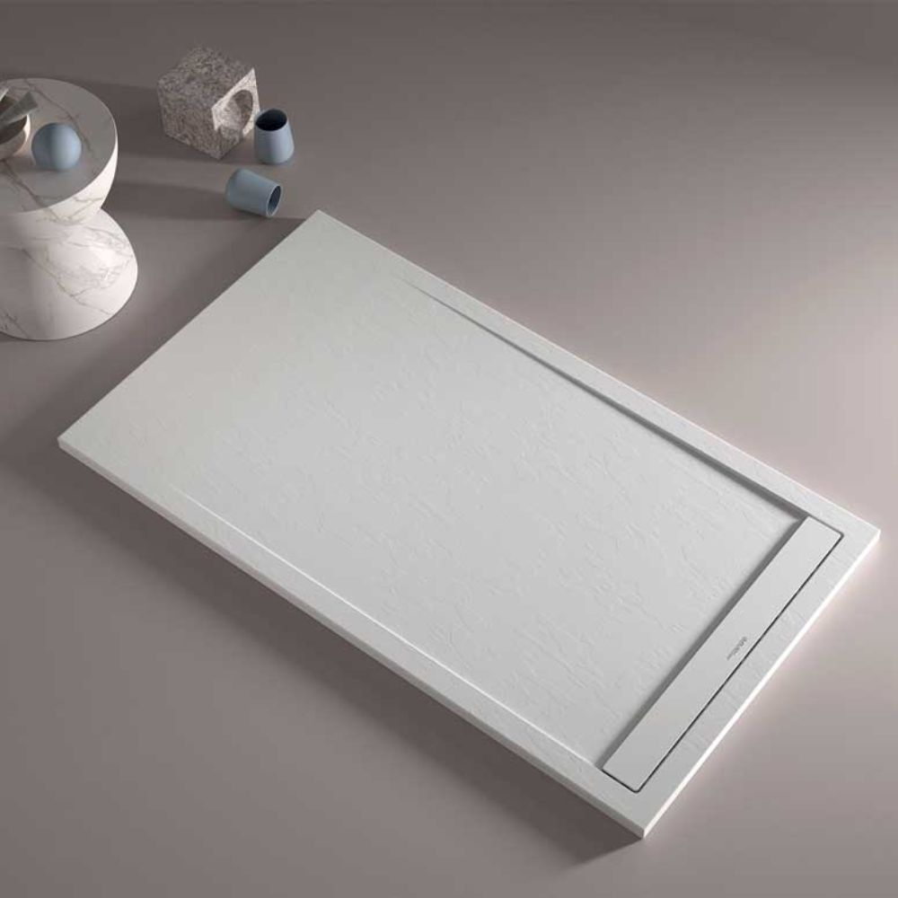 Lujo Lineal 1500 x 900mm White Slate Shower Tray | Lujo Slate Shower Trays