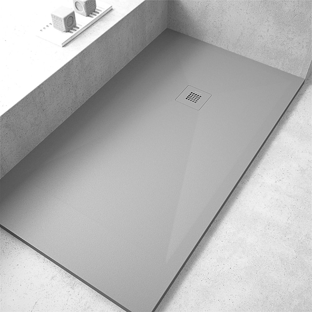 Lujo Stone Fin 1700 x 900mm Grey Slate Shower Tray | Lujo Fin Grey ...