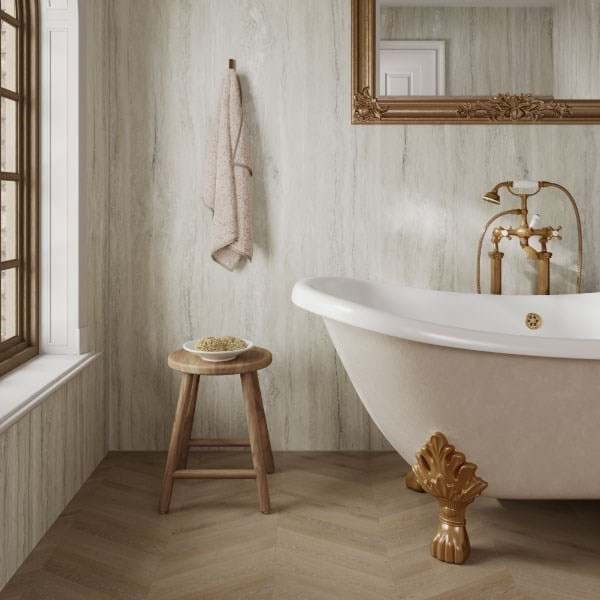 Como Chevron - 2.29m2 - Multipanel Click Vinyl Bathroom Flooring ...