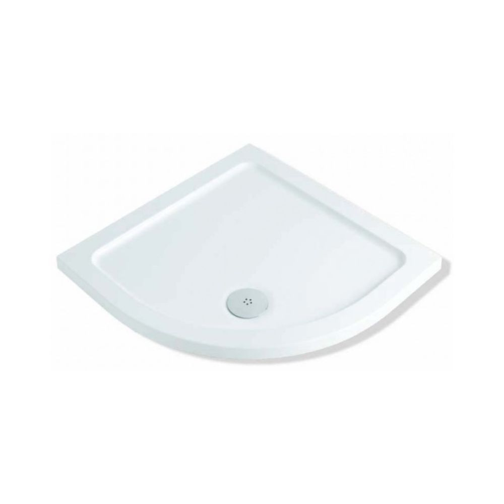 MX Elements 1000 x 1000mm Quadrant Anti Slip Shower Tray - ASTBW