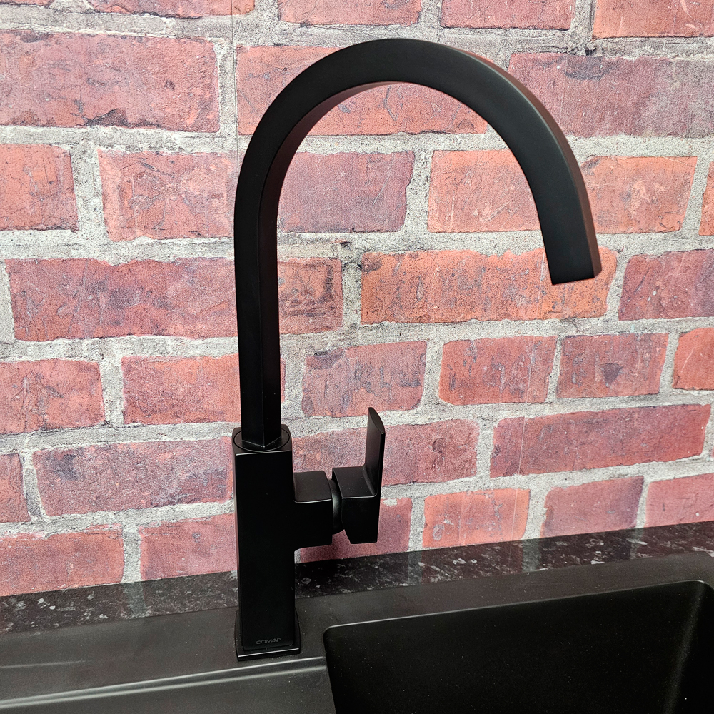 Marata Matt Black Kitchen Mixer Tap - Francis Pegler Comap - 922134