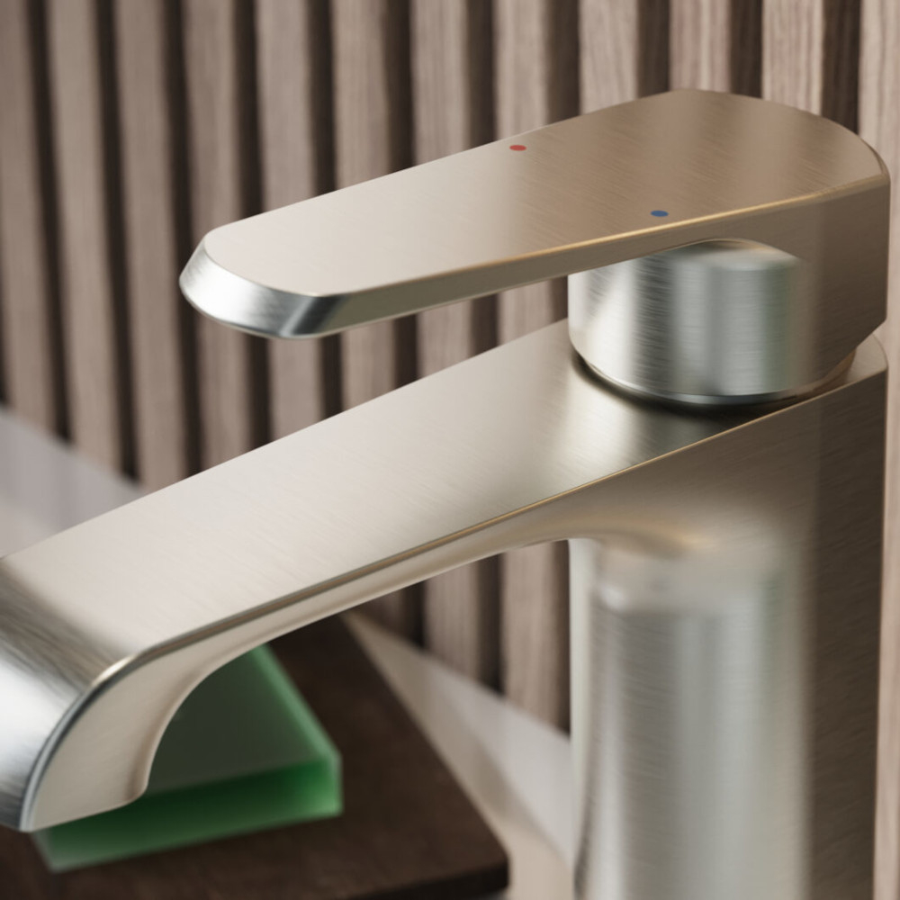 Scudo Montana Brushed Nickel Mono Basin Tap