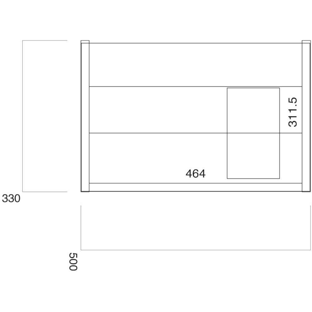 Scudo Muro 600 Reed Green Wall Hung Vanity