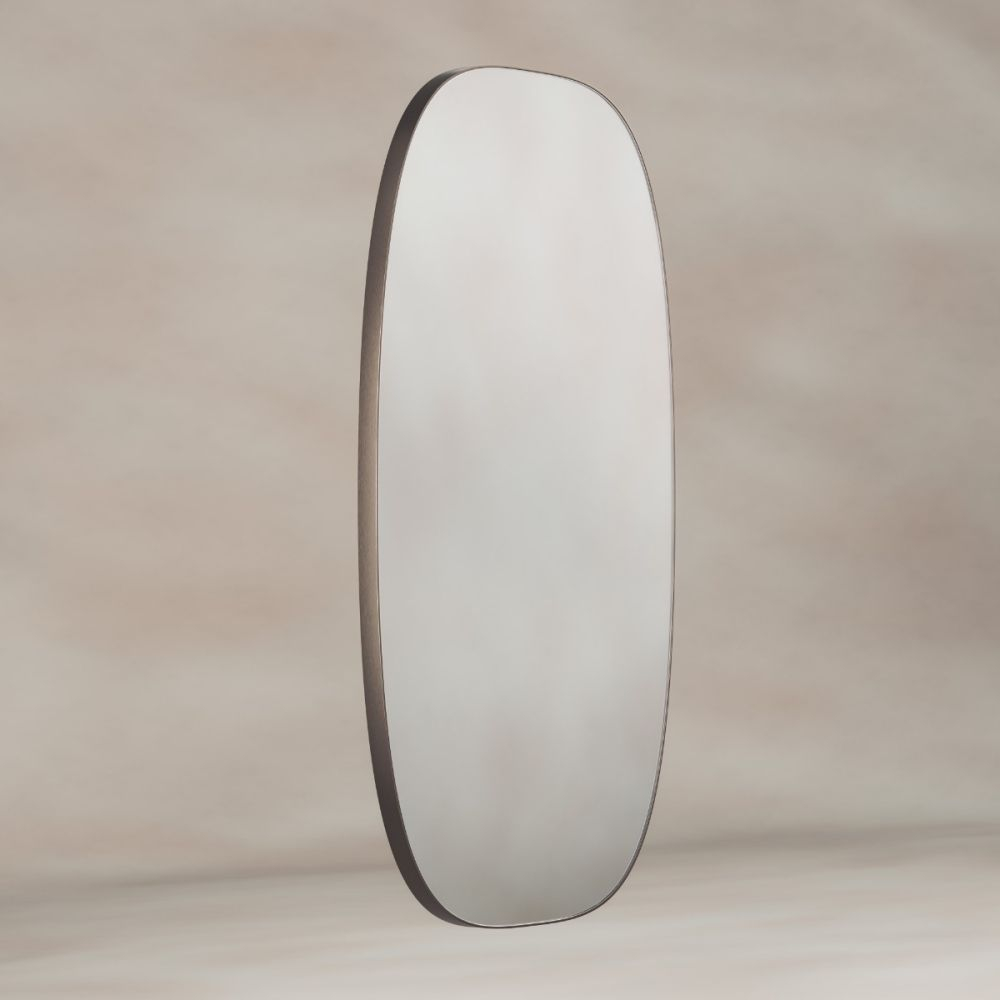 Origins Living Oslo Barrel Mirror in Brushed Bronze