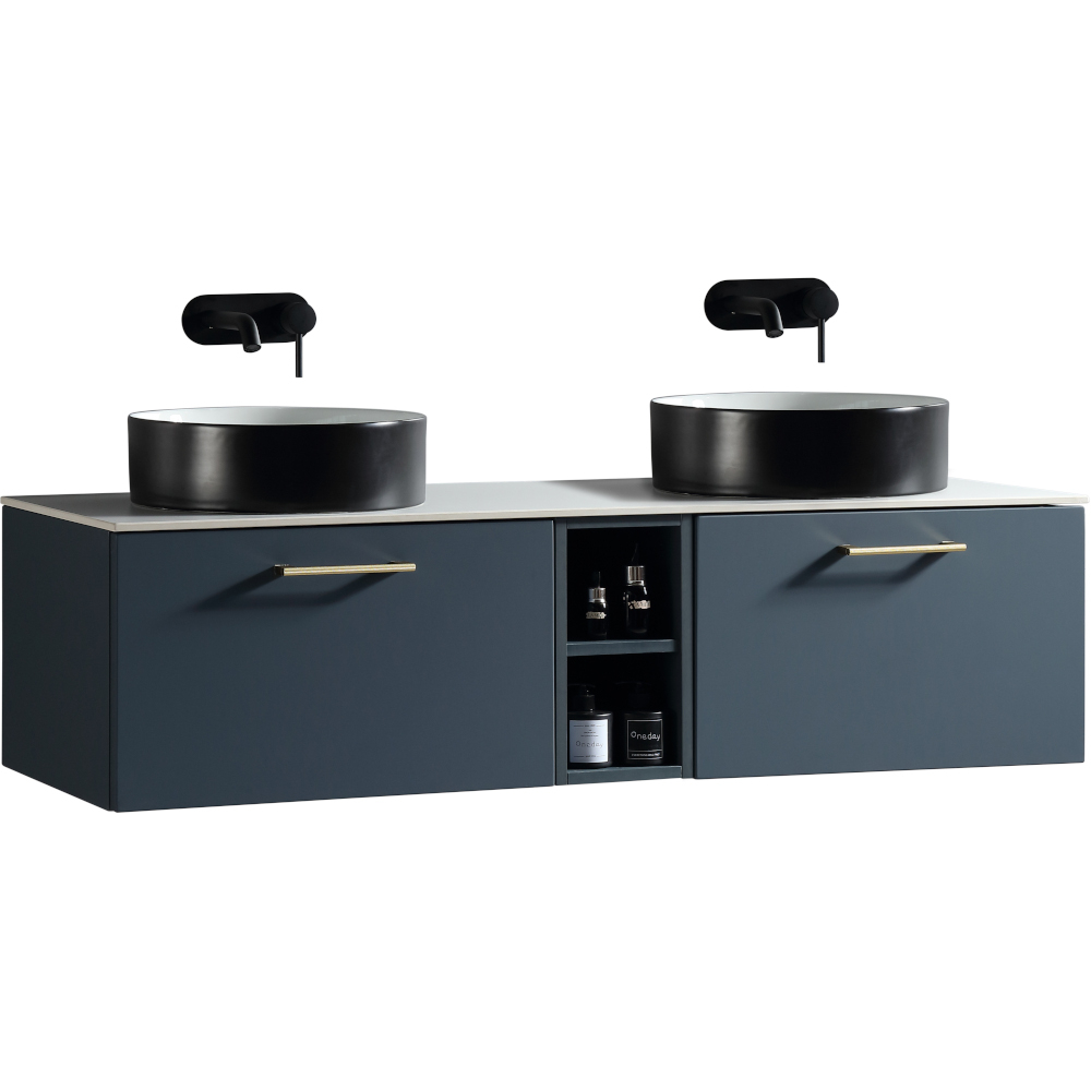 Piatta Midnight Shadow 1400mm Wall Hung Vanity Unit - 4427