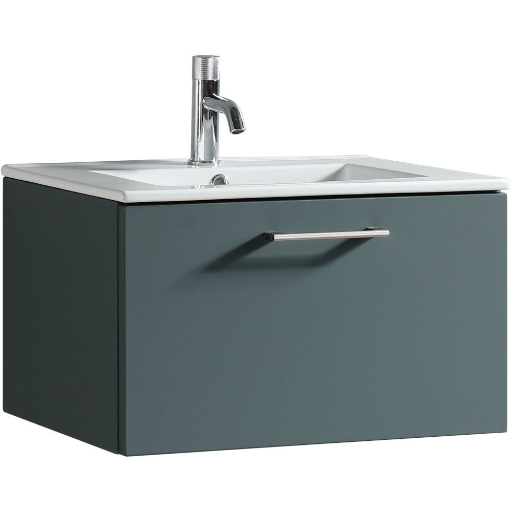 Piatta Smoked Sage 600mm Wall Hung Vanity Unit - 4372