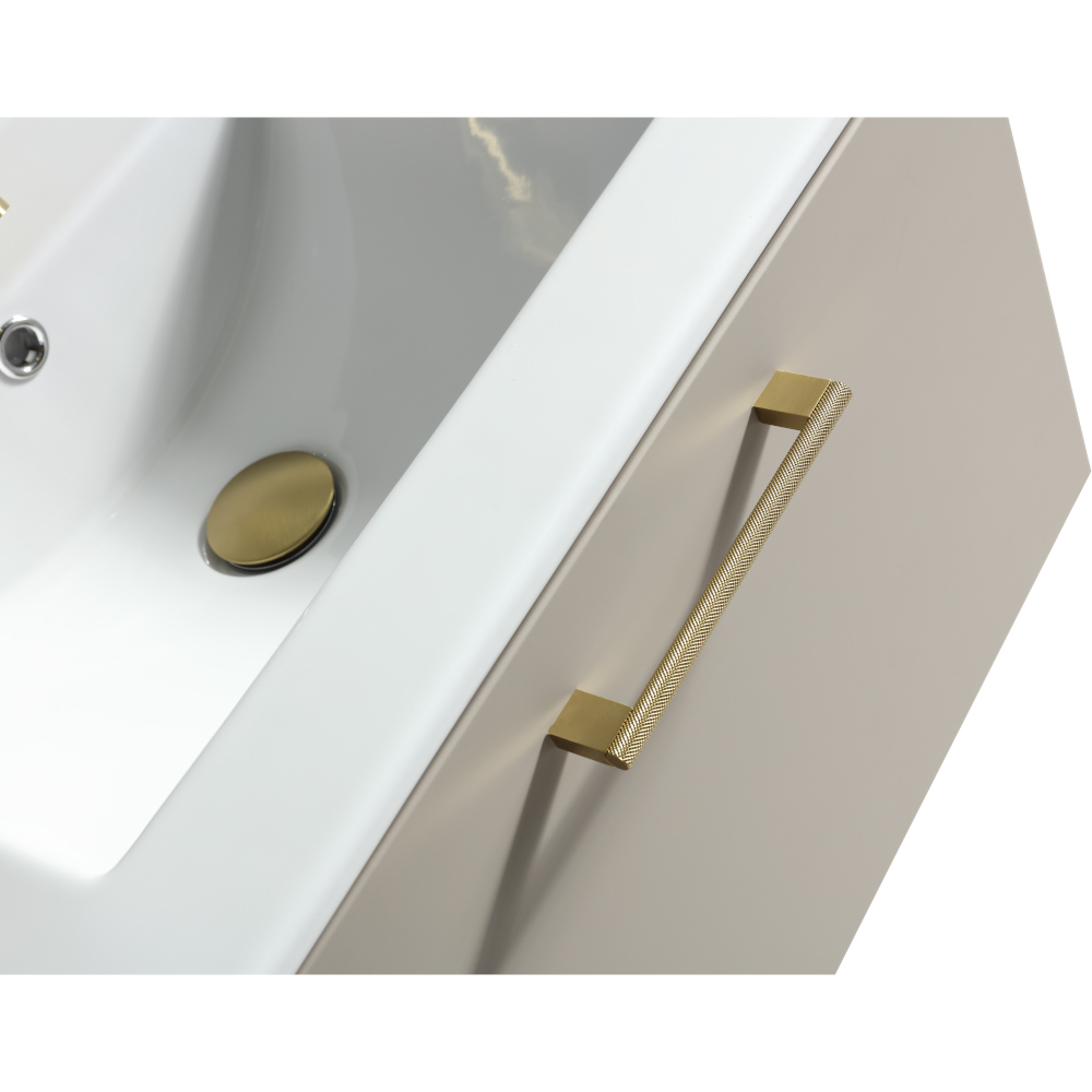 Piatta Soft Coffee 600mm Wall Hung Vanity Unit - 4373