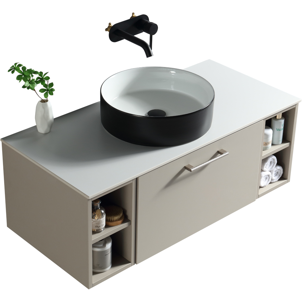 Piatta Soft Coffee 1000mm Wall Hung Vanity Unit - 4425