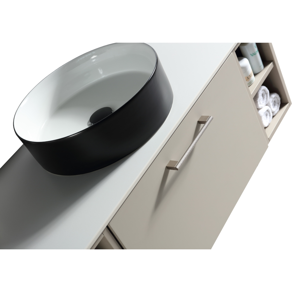 Piatta Soft Coffee 1000mm Wall Hung Vanity Unit - 4425