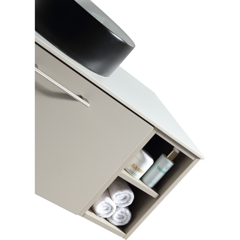 Piatta Soft Coffee 1000mm Wall Hung Vanity Unit - 4425