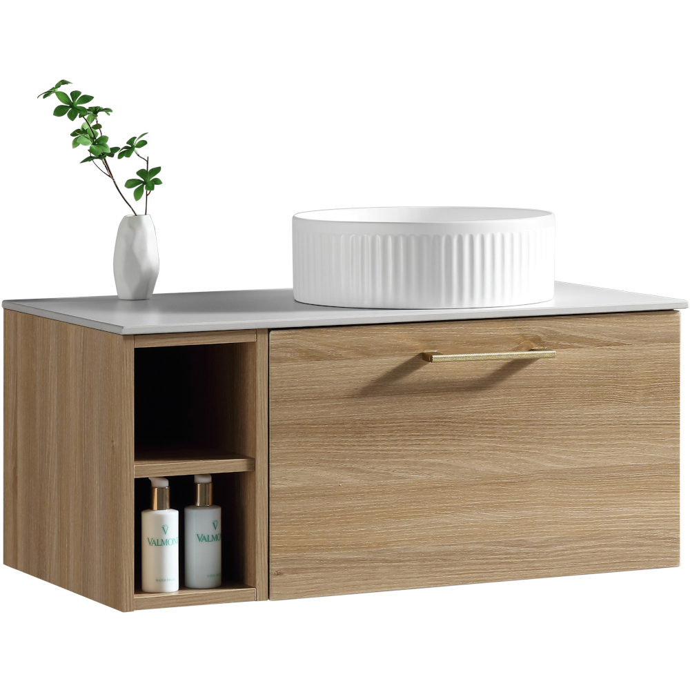 Piatta Country Oak 800mm Wall Hung Vanity Unit - 4442 or 4418