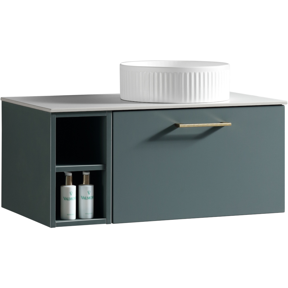 Piatta Smoked Sage 800mm Wall Hung Vanity Unit - 4444 or 4420