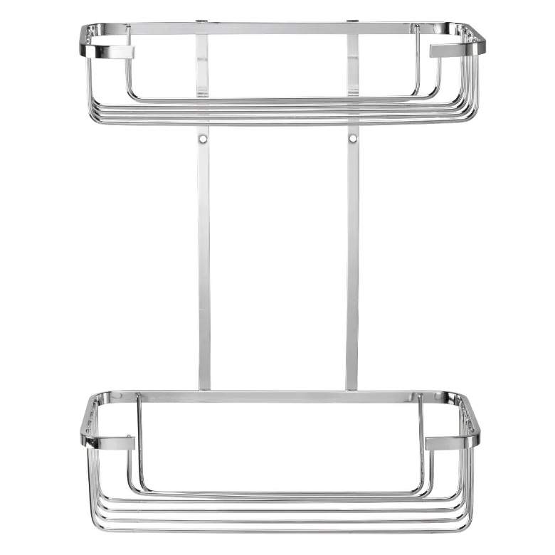 Croydex Stainless Steel Two Tier Shower Caddy - 315 x 250 x 125mm ...