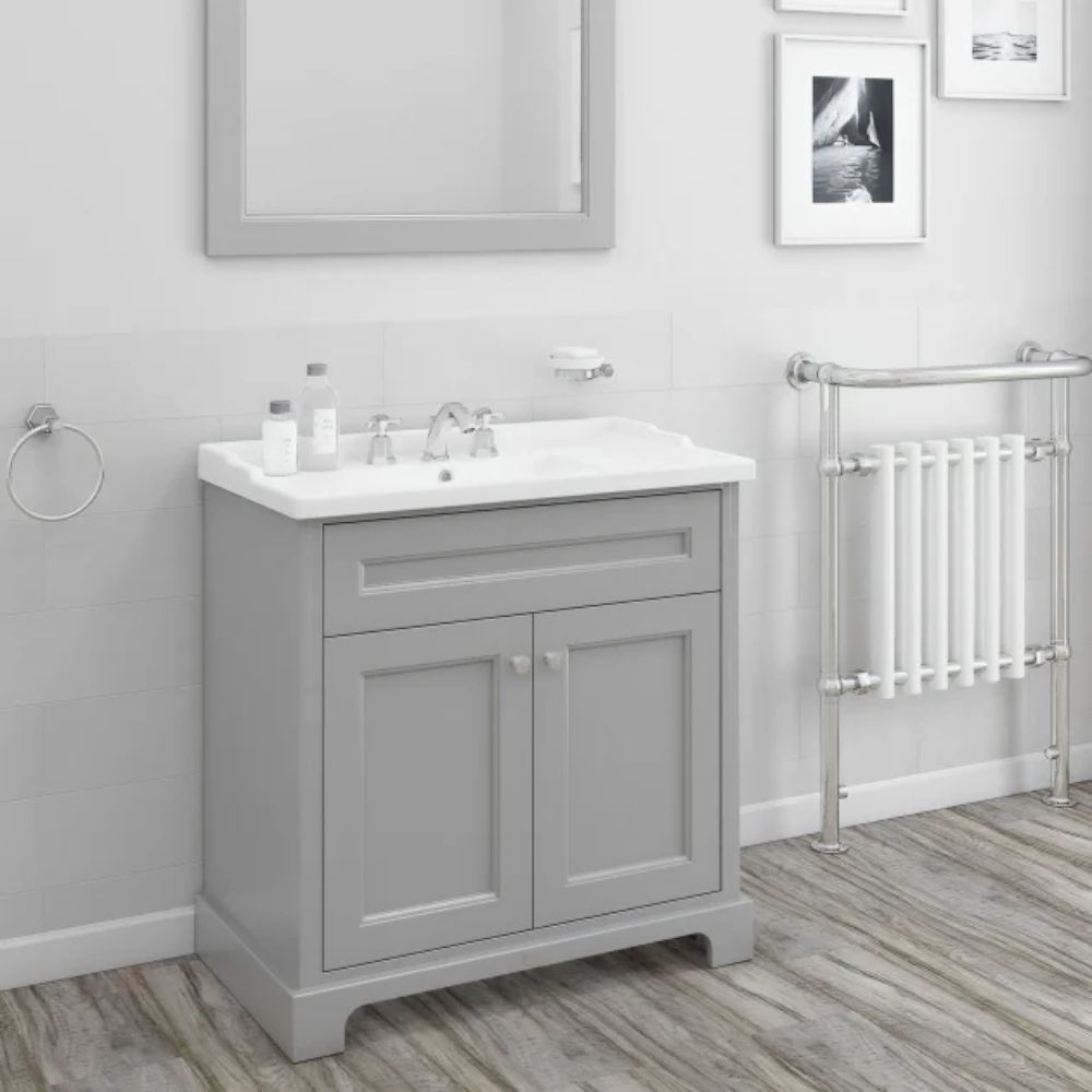 RAK Washington 600mm Traditional Vanity Unit in Grey, RAKWBU80503
