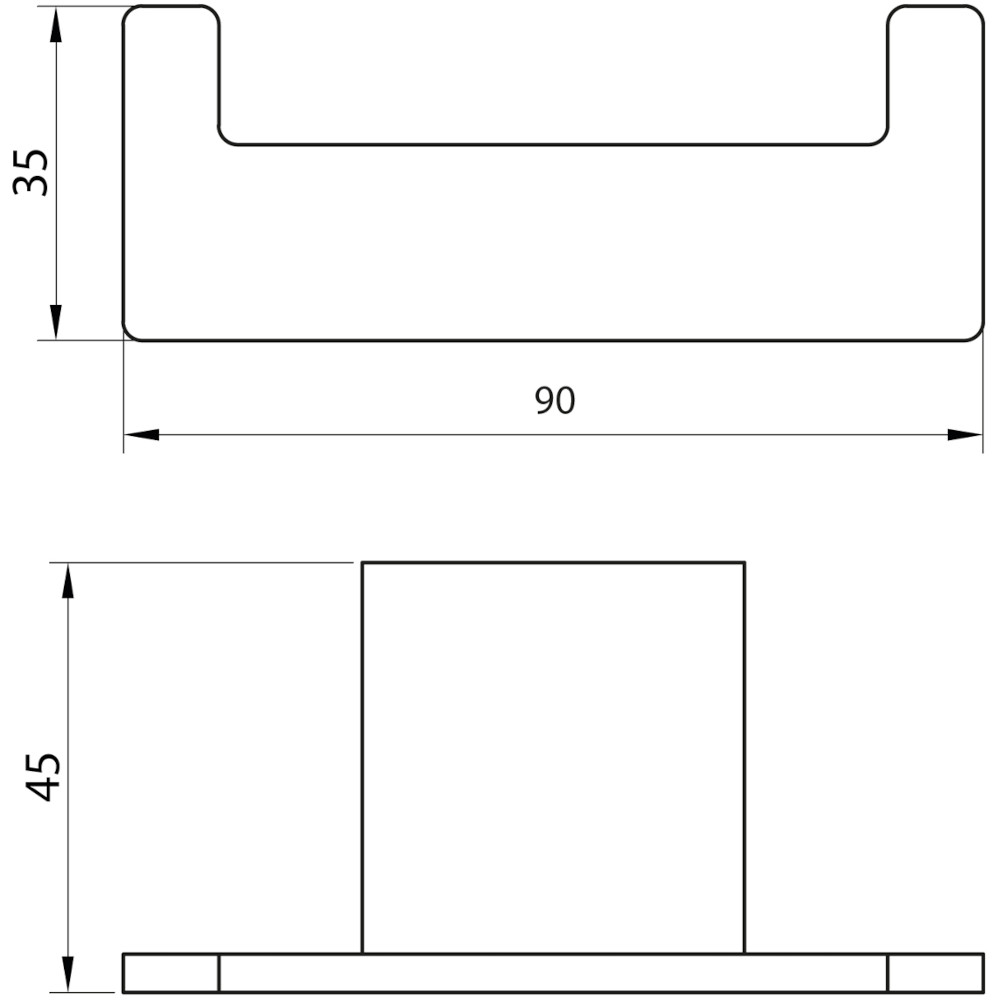 Scudo Alpha Chrome Robe Hook - ALPHA-006