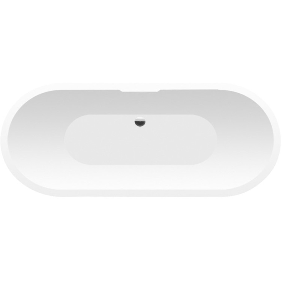 Synergy San Marlo 1655mm Black Double Ended Freestanding Bath. SY ...