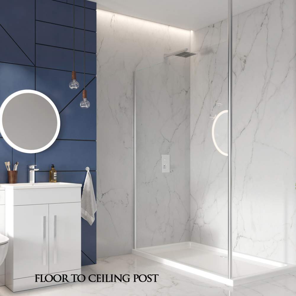Scudo S8 1000mm Wetroom Panel, S8 1000mm Wetroom Panel, S8-WET1000CHR
