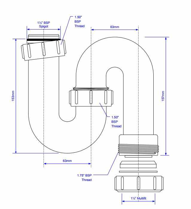 McAlpine SD10 Tubular Swivel 'S' Trap 1 1/2" 38mm
