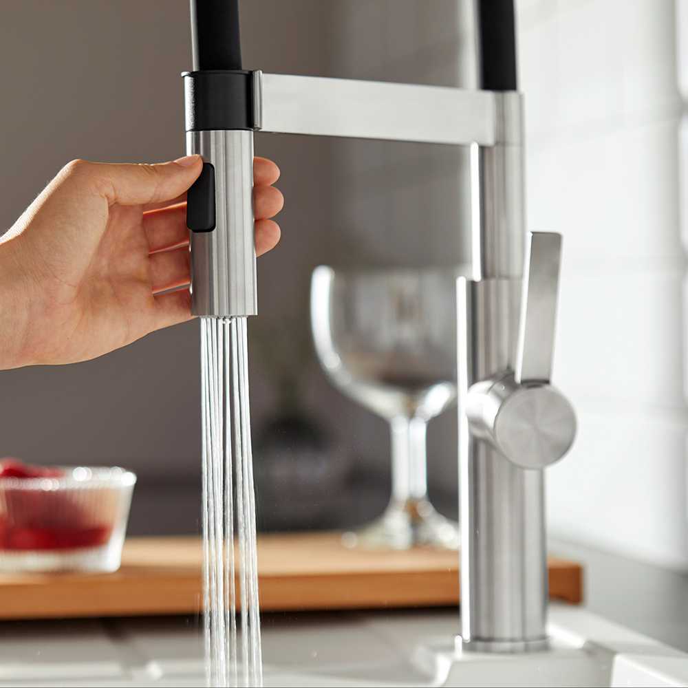 Blanco Sonea-S Flexo Stainless Steel Kitchen Mixer Tap