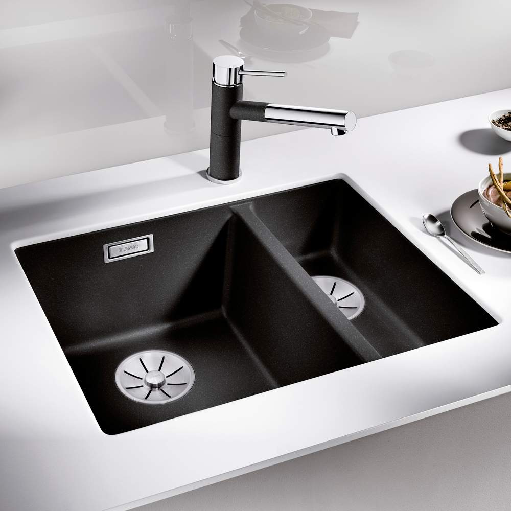 Blanco Subline 340/160 U Silgranit Kitchen Sink Left Hand - Anthracite