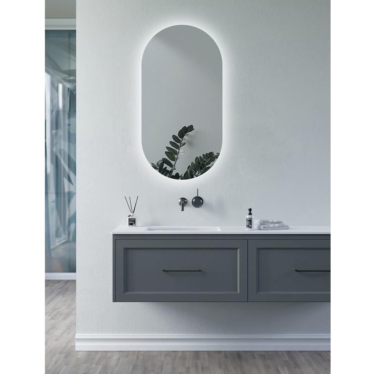 Saxony 400mm Oblong Back-Lit LED Mirror - RDBS106276