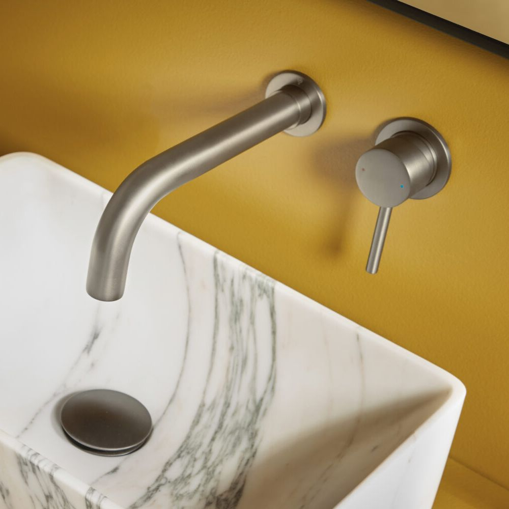Scudo Bathroom Basin Waste Gun Metal WASTE106BR