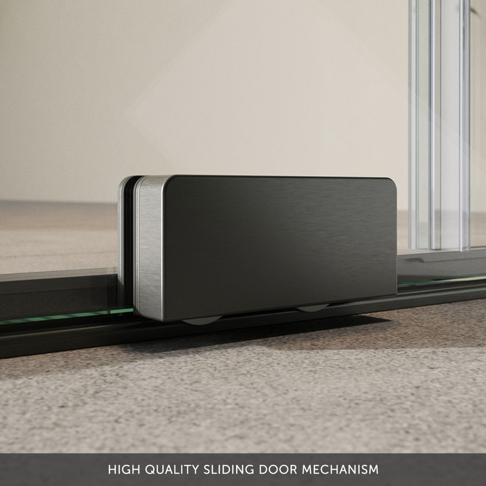 Scudo Momentum 1200mm Gunmetal Sliding Shower Door, MO-DOOR-1200