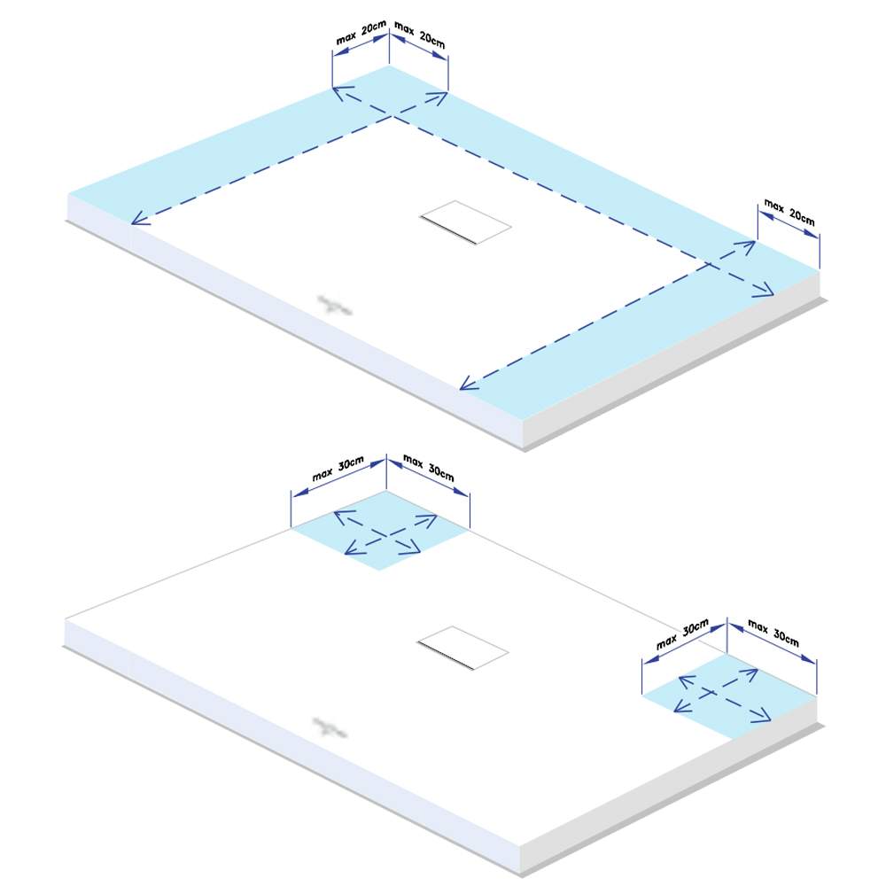 Villeroy & Boch Squaro Infinity Quaryl Shower Tray 900 x 900 - Grey