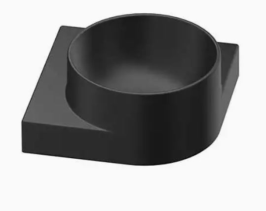 Davoli 280mm Wall Hung Corner Basin - Matt Black