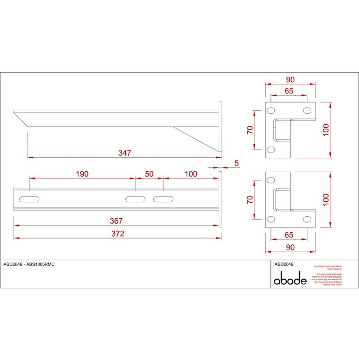 Abode Tableau Shelf and Cava Round Basin Set in Pebble Grey with Matt ...
