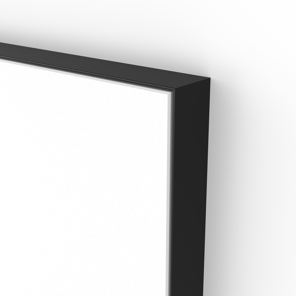Origins Living Tate 100 Matt Black Rectangular Mirror