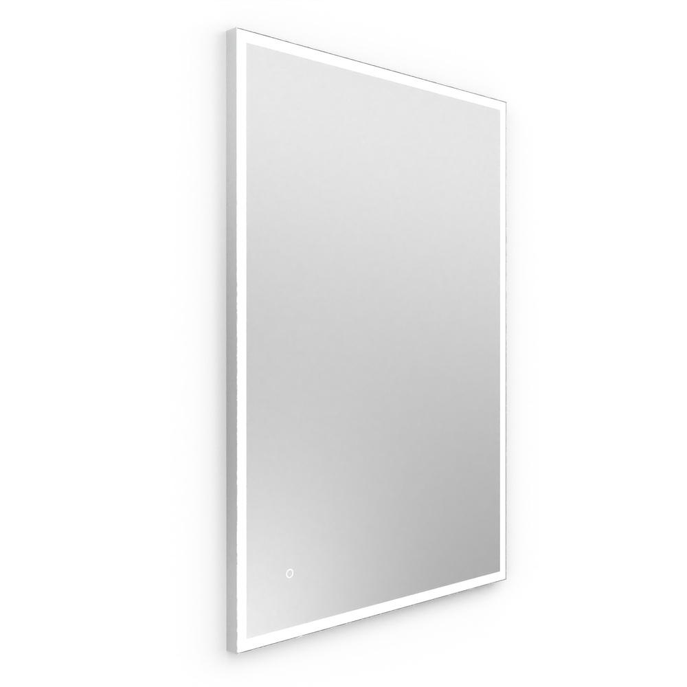 Origins Living Tate 100 Polished Chrome Rectangular Illuminated Bathroom Mirror