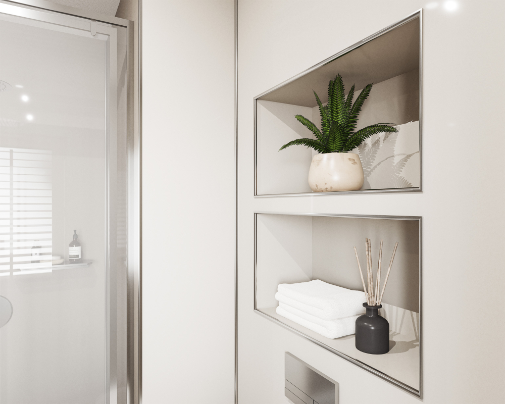 Wetwall Alloy Malibu Grey Shower Panel