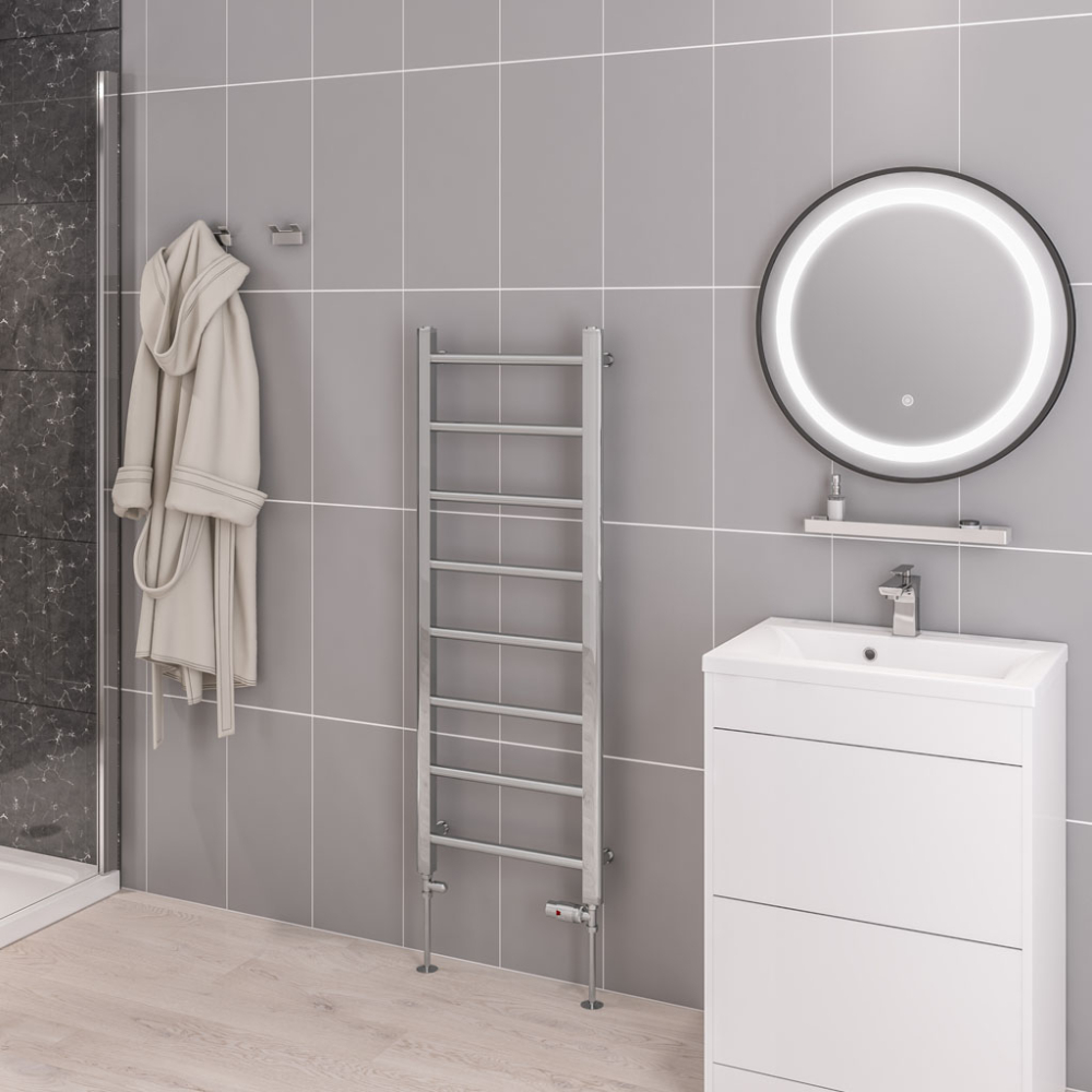 Eastbrook Tuscan 1200 x 450mm Chrome Towel Radiator - 41.031 ...