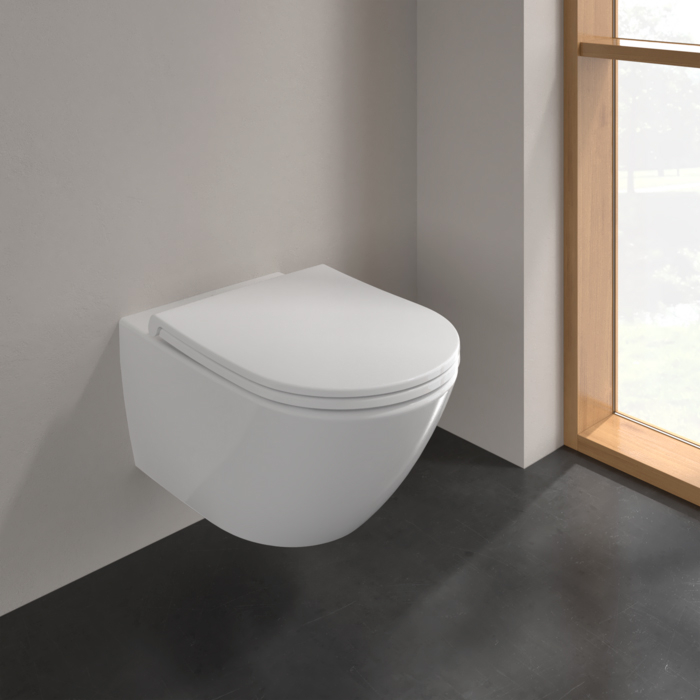 Villeroy & Boch Universo TwistFlush Rimless Wall Mounted Toilet - 4670T901