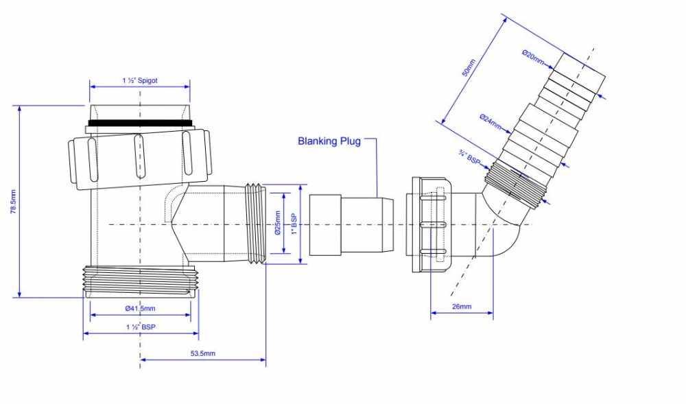 McAlpine V33S short Domestic Appliance tee 1.1/2" | V33S