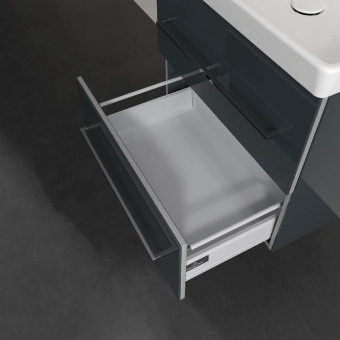 Villeroy & Boch Avento 580mm Bathroom Vanity Unit And Basin 2 Drawers ...