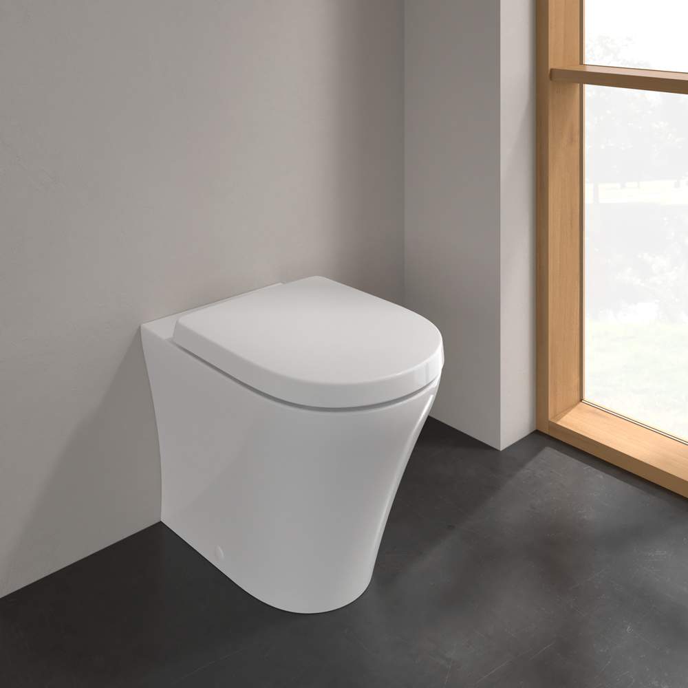 Villeroy & Boch O.novo Washdown Compact Rimless Floor Standing Back To Wall Toilet